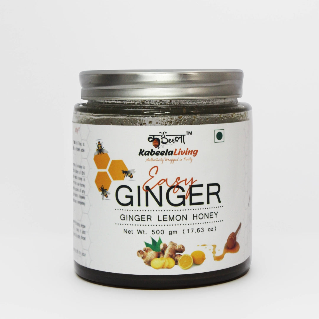 Ginger Lemon Honey | Natural Easy Ginger Honey ( 500 Gms ) – Kabeelaliving